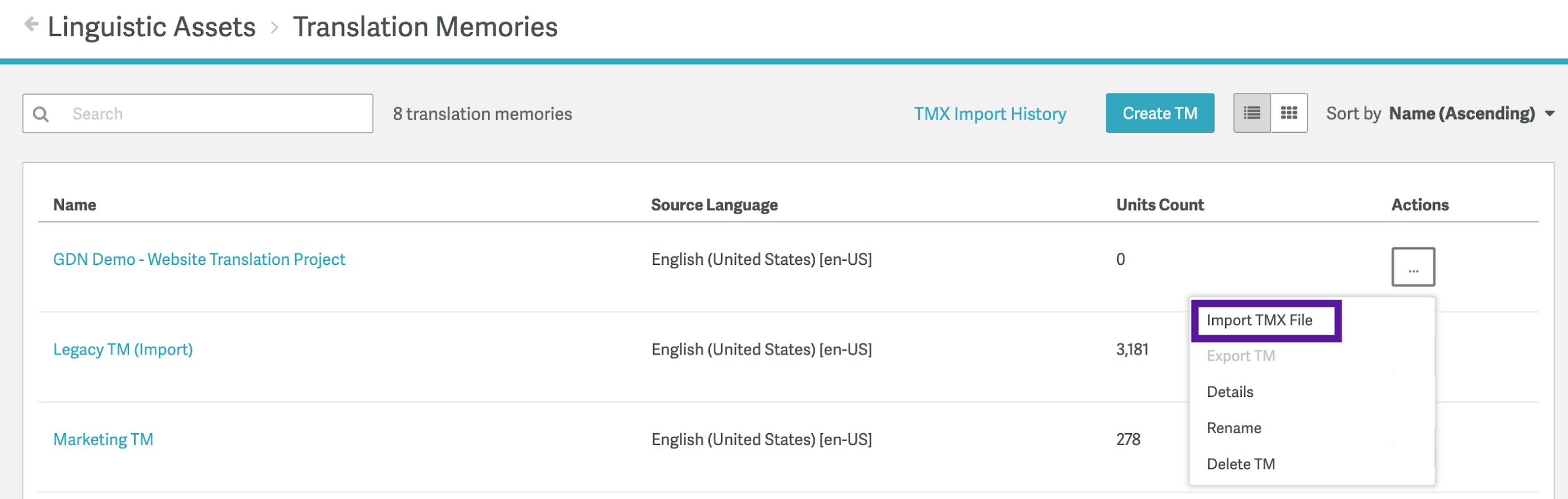 Import a TMX File – Smartling Help Center