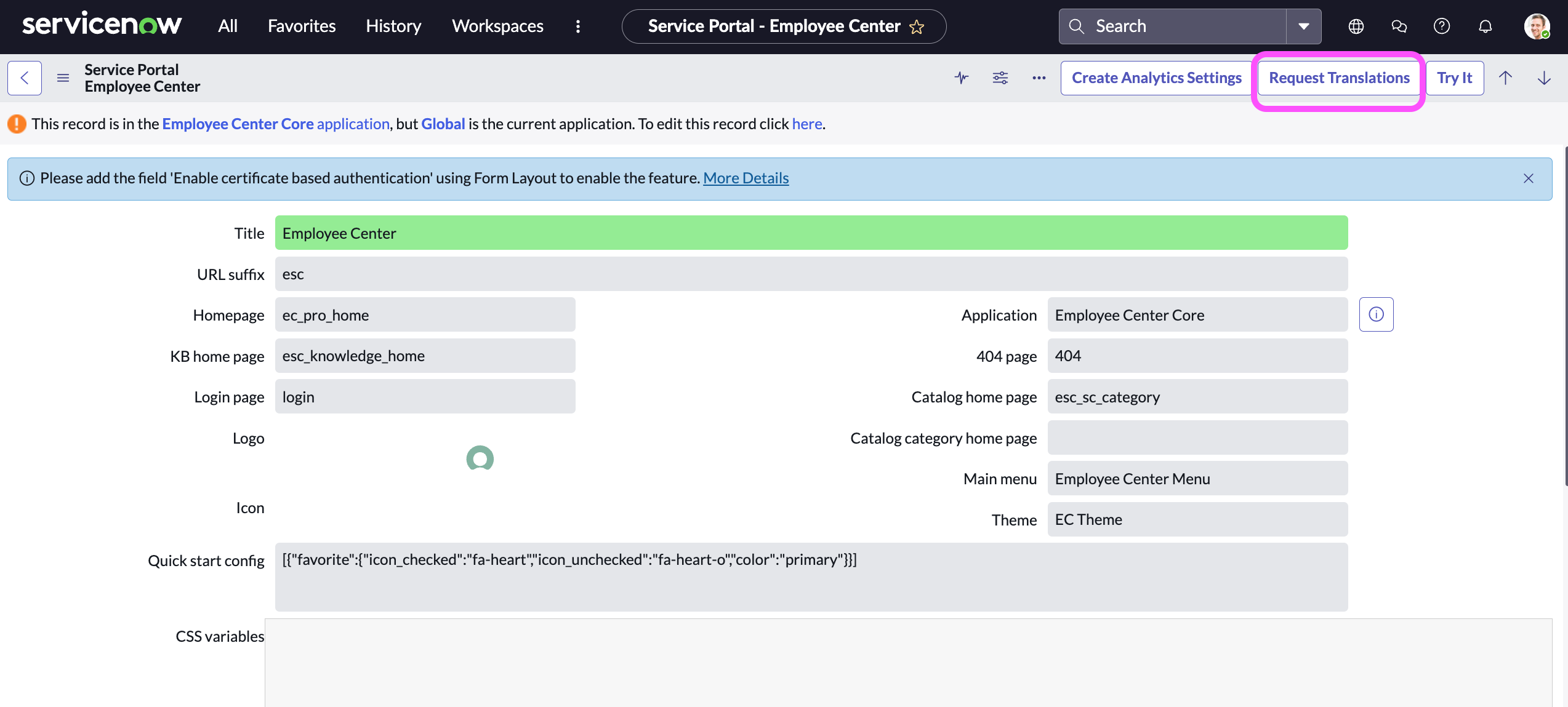 Translating with the ServiceNow Localization Framework – Smartling Help ...