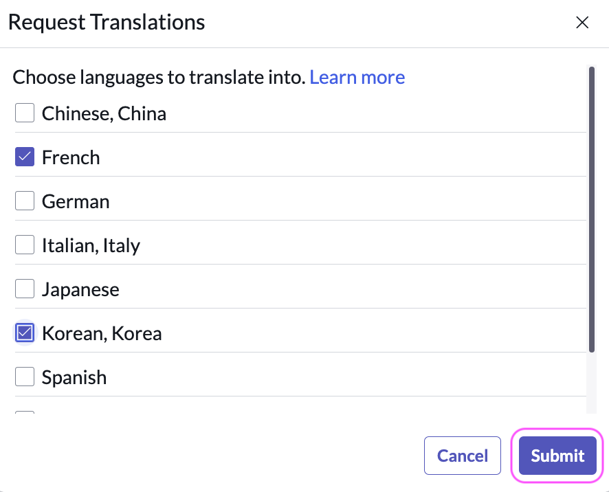 Translating with the ServiceNow Localization Framework – Smartling Help Center