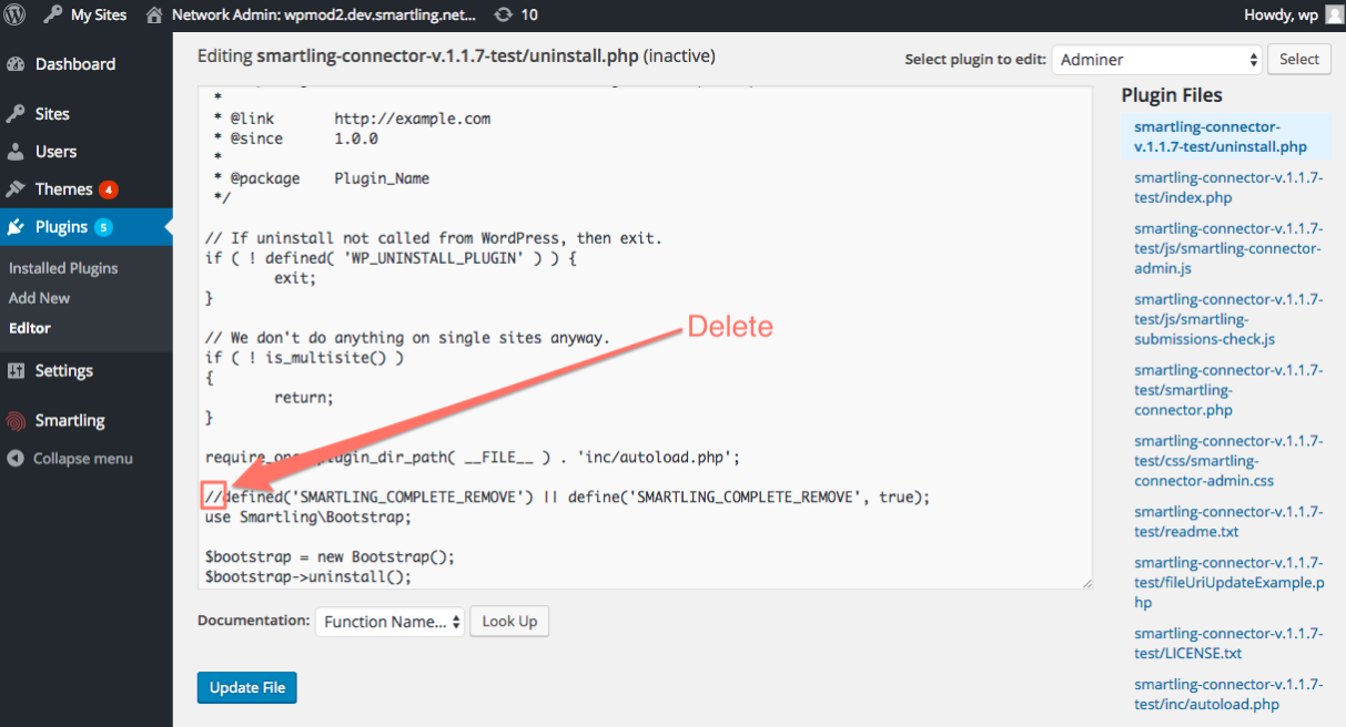 WordPress Connector Upgrade or Uninstall – Smartling Help Center