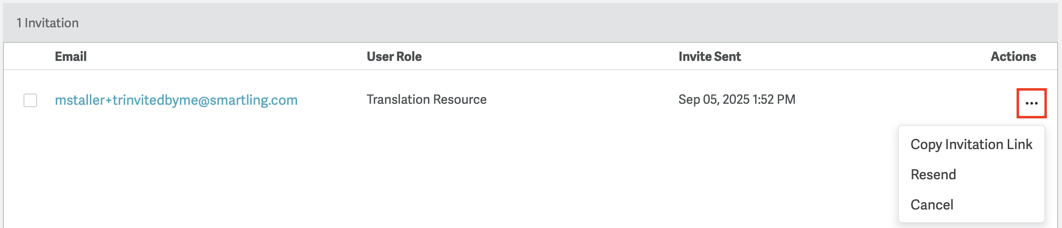 Managing User Invitations – Smartling Help Center